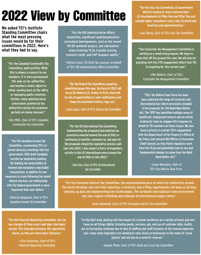 2022 View by Committee | Tax Executive